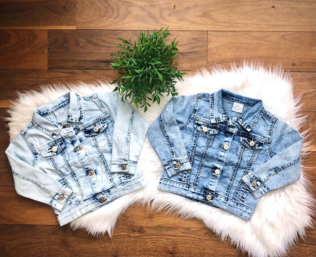 Acid Washed Denim Jacket | Designs by Arella