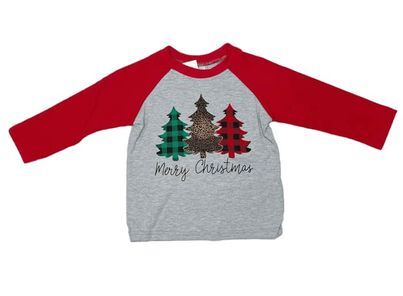 Multi-print trees raglan | Designs by Arella