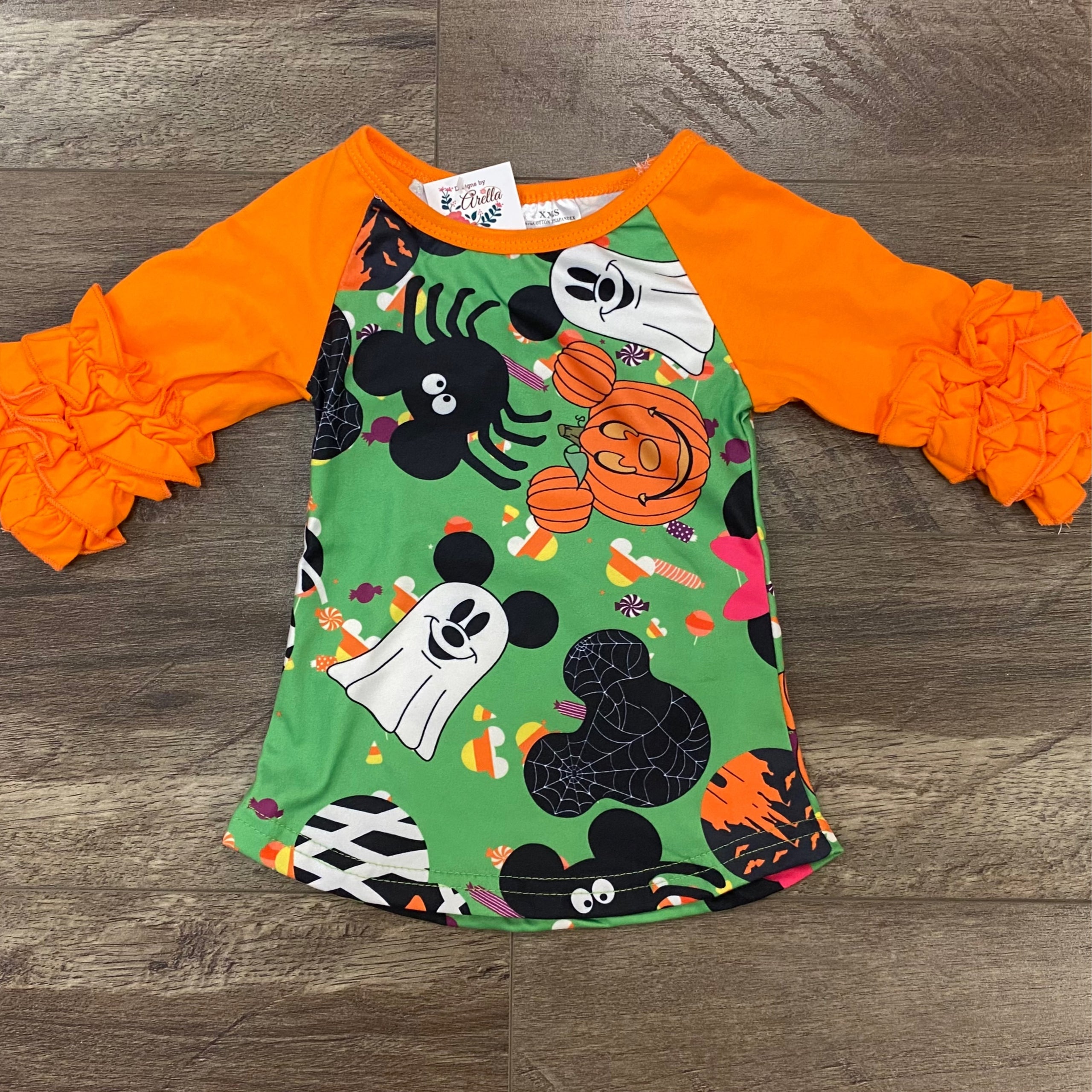 Mickey Halloween icing raglan | Designs by Arella