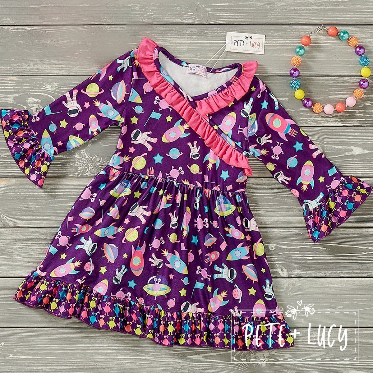 Pete + Lucy 'Colorful Space' dress | Designs by Arella