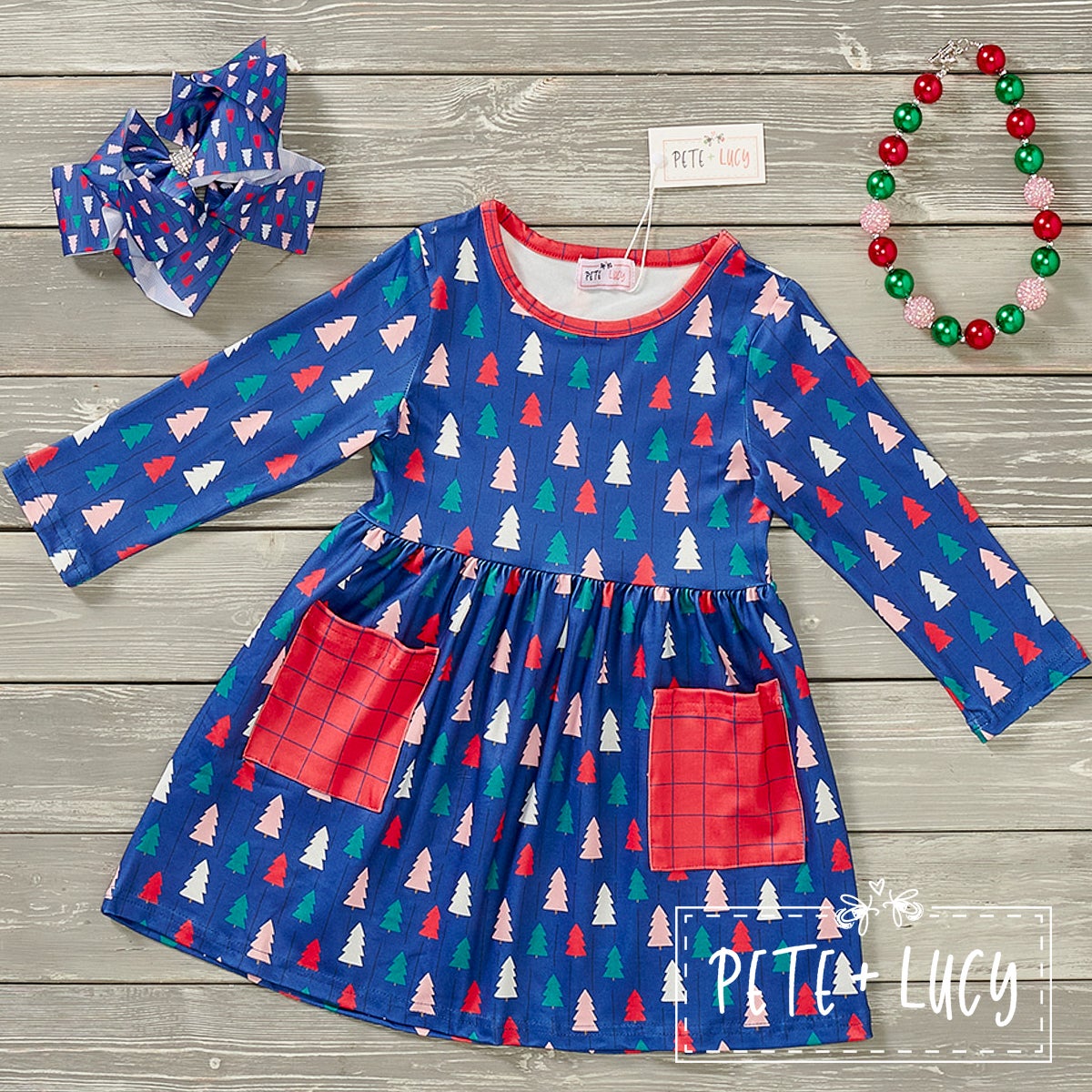 Pete + Lucy 'Plaid Christmas' dress | Designs by Arella