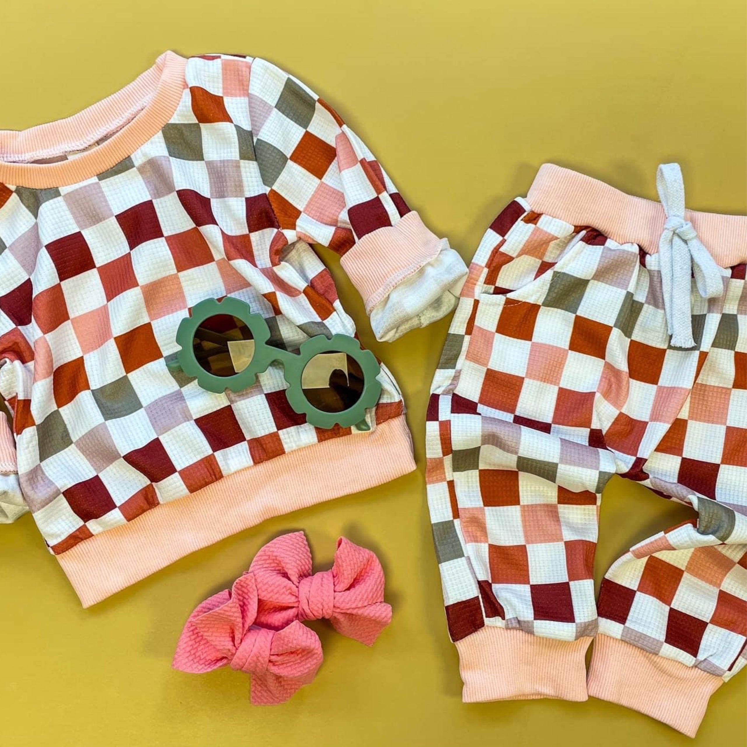 Fall checkered jogger set | Designs by Arella