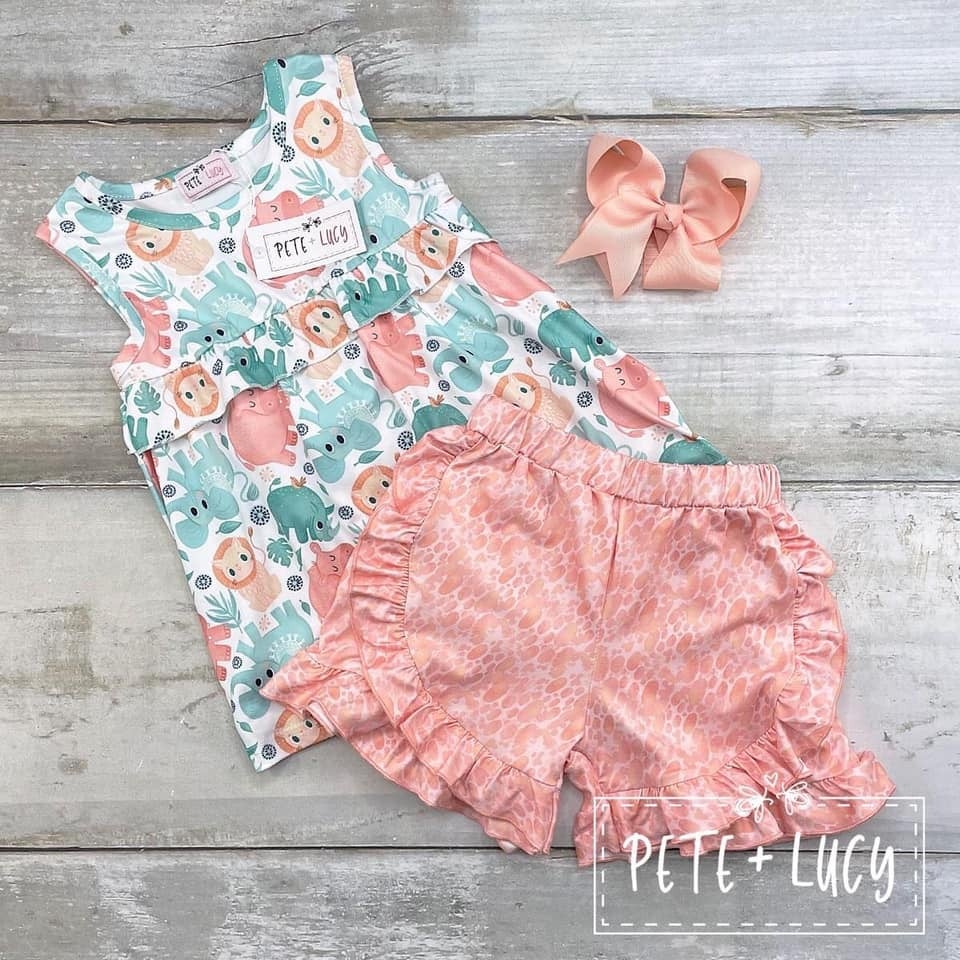 Pete + Lucy 'Sweet Safari' 2pc | Designs by Arella